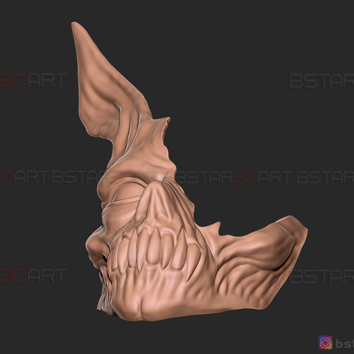 3D Printable Horror Rabbit Face Mask by 3DpropsDesigns