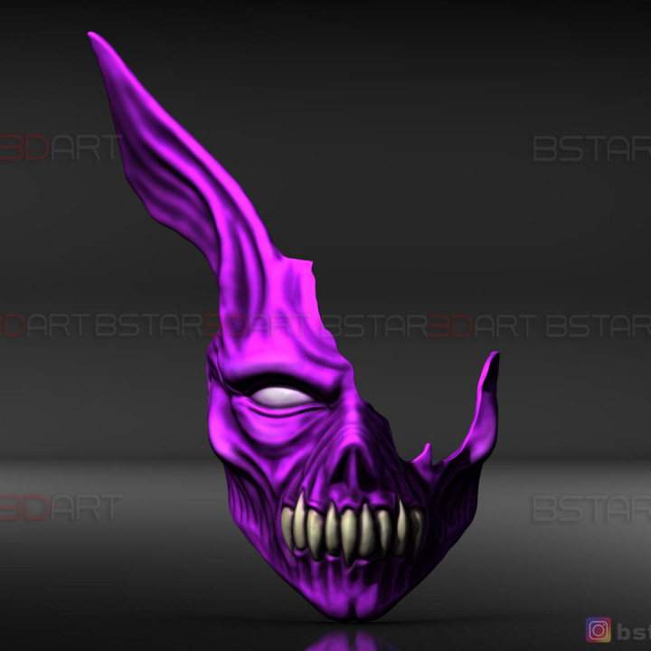 3D Printable Horror Rabbit Face Mask by 3DpropsDesigns