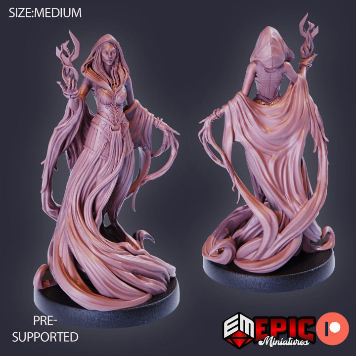 3D Printable Nightmare Ghost / Lady in White / Female Undead Spirit ...