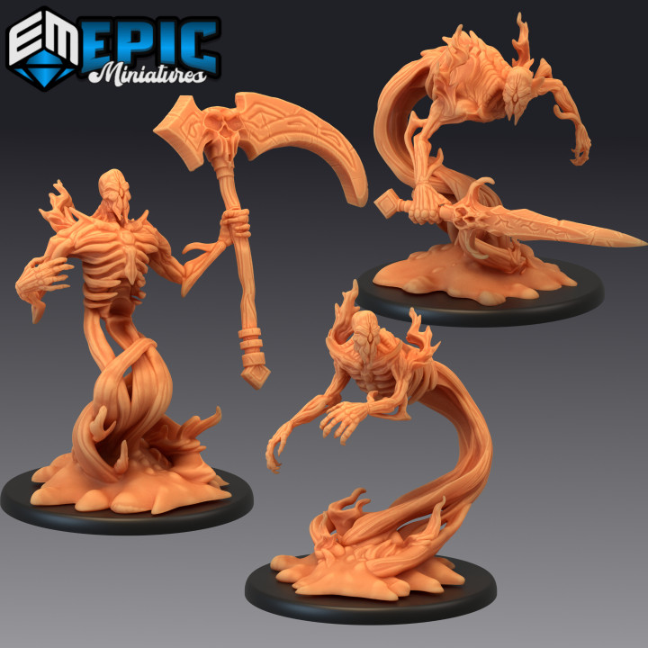 3D Printable Shadow Horror Set / Creeping Darkness / Burning Slime ...