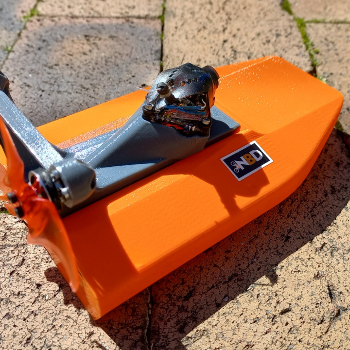 3D Printable Micro FPV Boat: Ossum NewBoatDrone Mk5 by Jason Suter