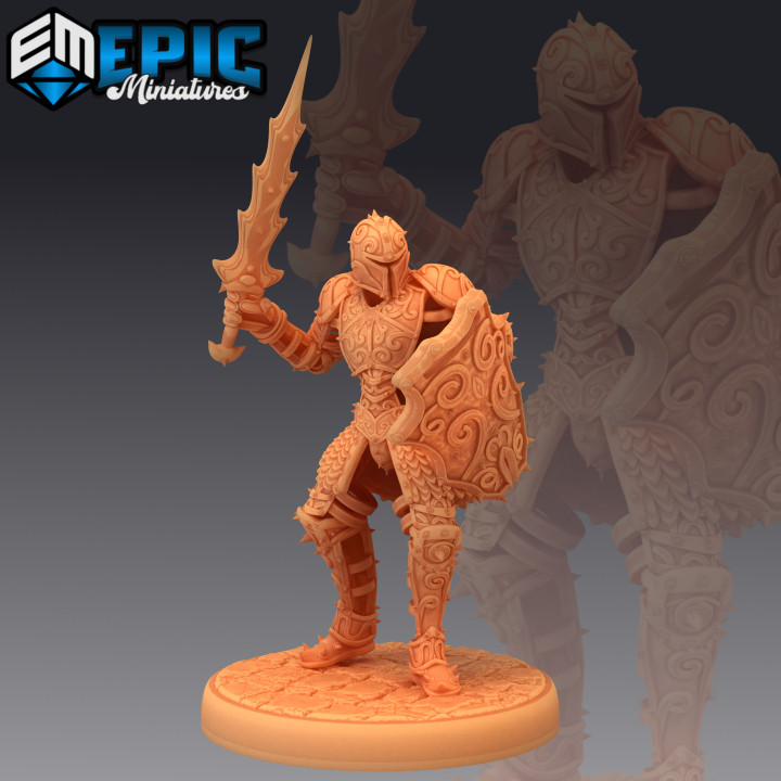 3D Printable Animated Armor Set / Cursed Castle Guard / Ghost Possessed ...