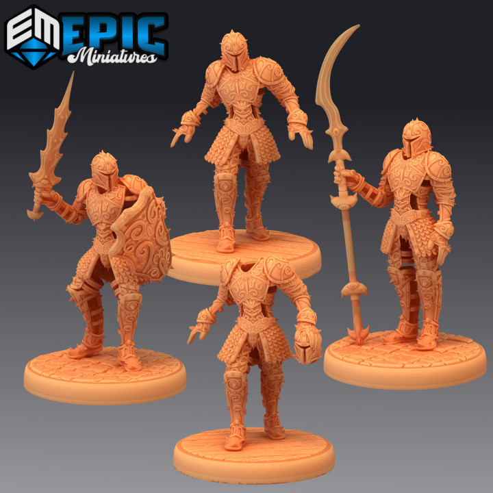 3D Printable Animated Armor Set / Cursed Castle Guard / Ghost Possessed ...