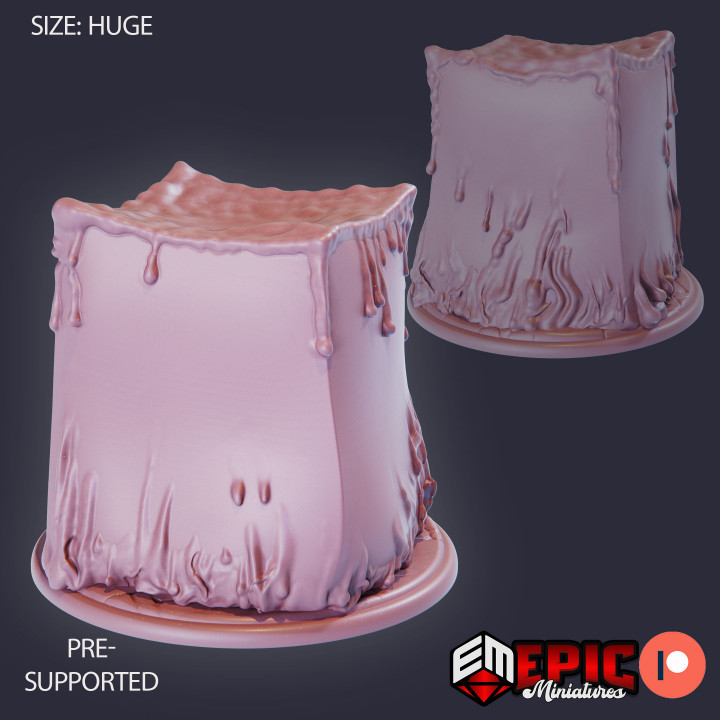 3D Printable Cube Slime / Gelatinous Pudding / Classic Creature by Epic ...