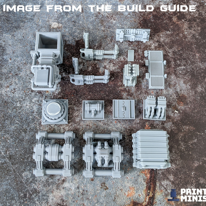 3D Printable Dockyard Crane & Modular Buildings Set - Ironside Docks ...
