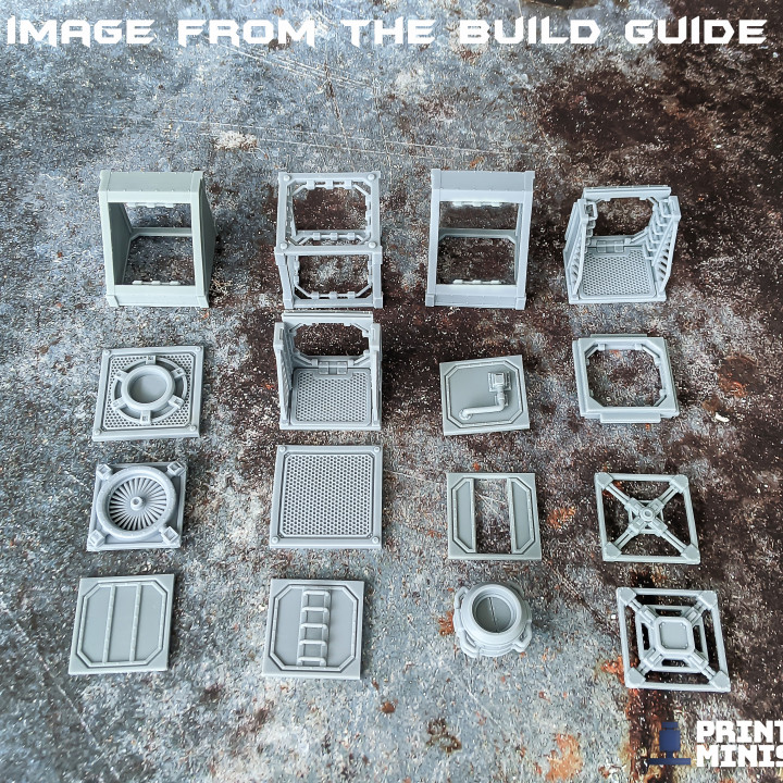 3D Printable Dockyard Crane & Modular Buildings Set - Ironside Docks ...