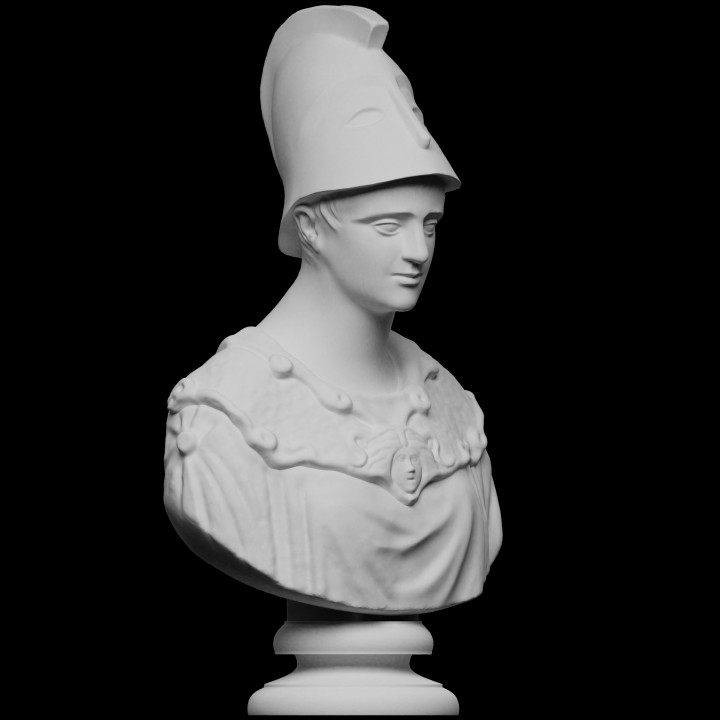 3D Printable Bust of Athena Cesarini by Scan The World