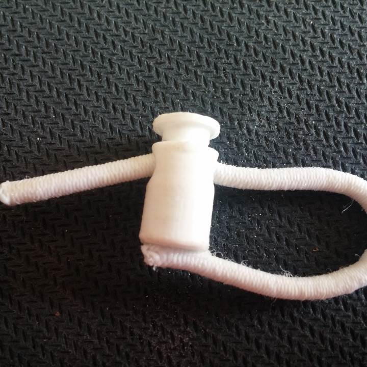 3D Printable Paracord / cord / rope lock by deniz