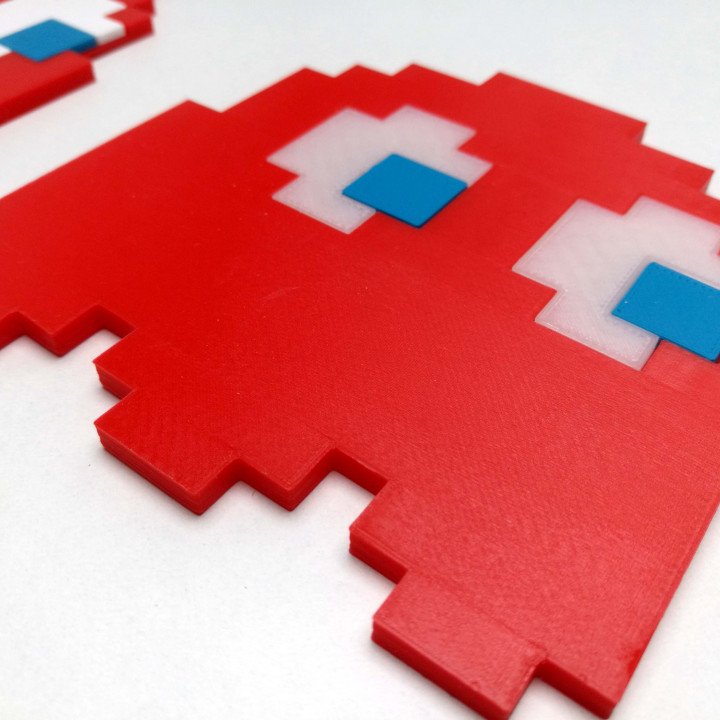 3D Printable Pac-Man Ghosts (no multi material needed) - Pinky, Blinky ...