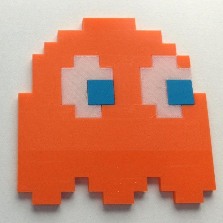 3D Printable Pac-Man Ghosts (no multi material needed) - Pinky, Blinky ...