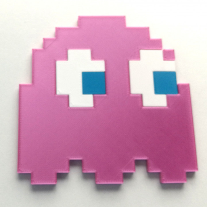 3D Printable Pac-Man Ghosts (no multi material needed) - Pinky, Blinky ...
