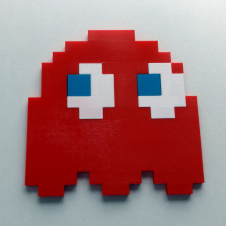 3D Printable Pac-Man Ghosts (no multi material needed) - Pinky, Blinky ...