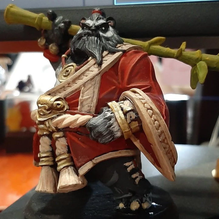 3D Print of Sam Wisecloud, the Dojo Master Panda by gabrielsantini