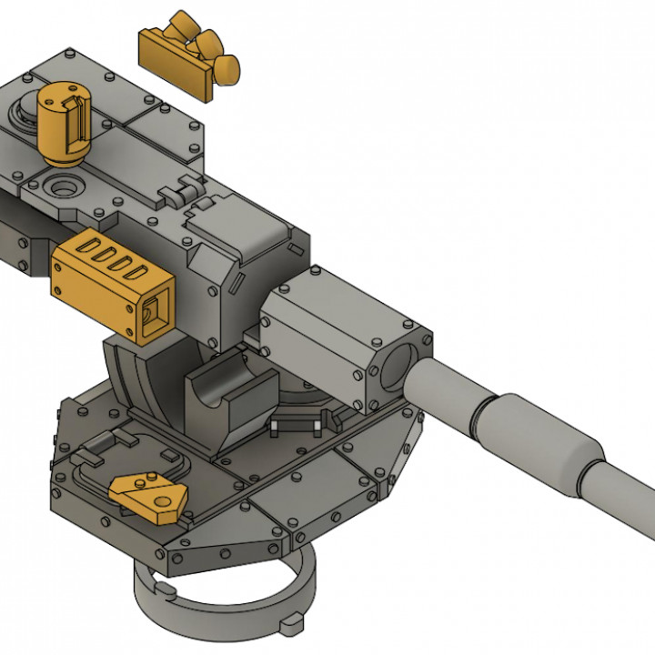 3D Printable Extra Turrets - AA and Autoloader - 28mm by Tabletop Terrain