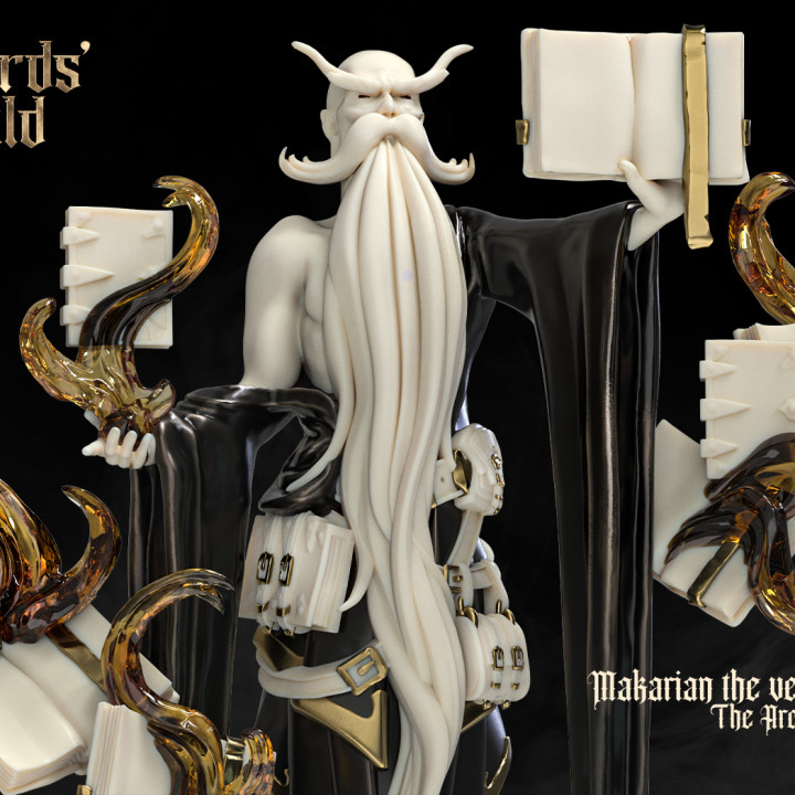 3D Printable Makarian The Venerable, The Archivist by Heroes Infinite