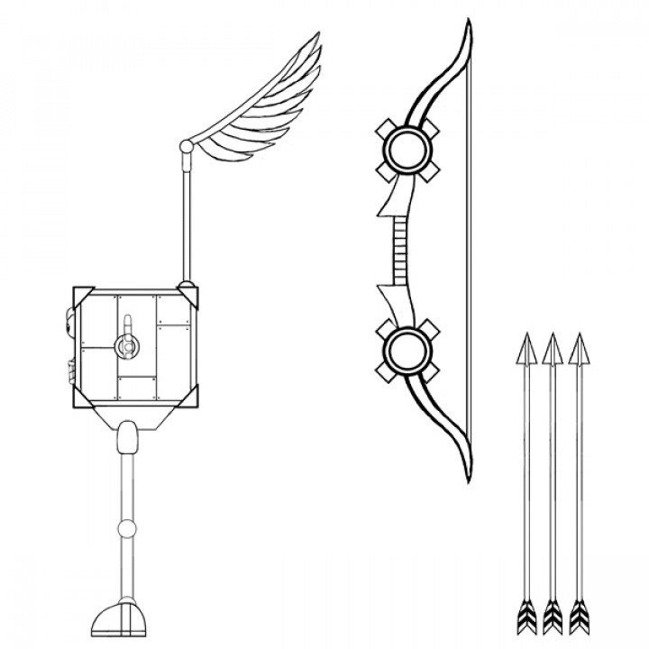 3D Printable Modron - Quadrone - Geometric Warrior by nonPareil Institute