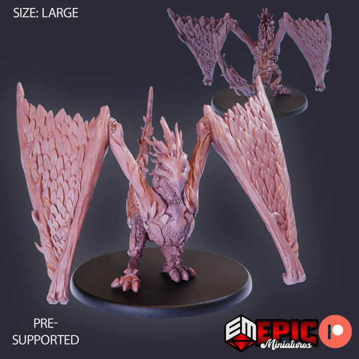 3D Printable Wood Wyvern / Jungle & Forest Drake / Plant Dragon by Epic ...