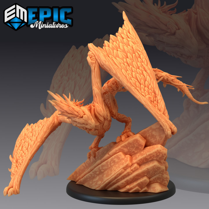 3D Printable Wood Wyvern Set / Jungle & Forest Drake / Plant Dragon by ...