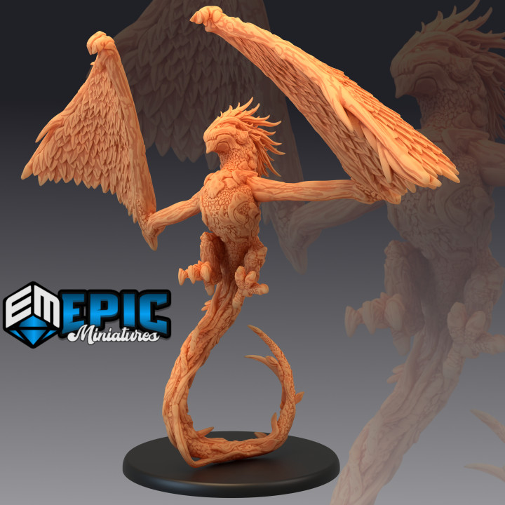 3D Printable Wood Wyvern Set / Jungle & Forest Drake / Plant Dragon by ...