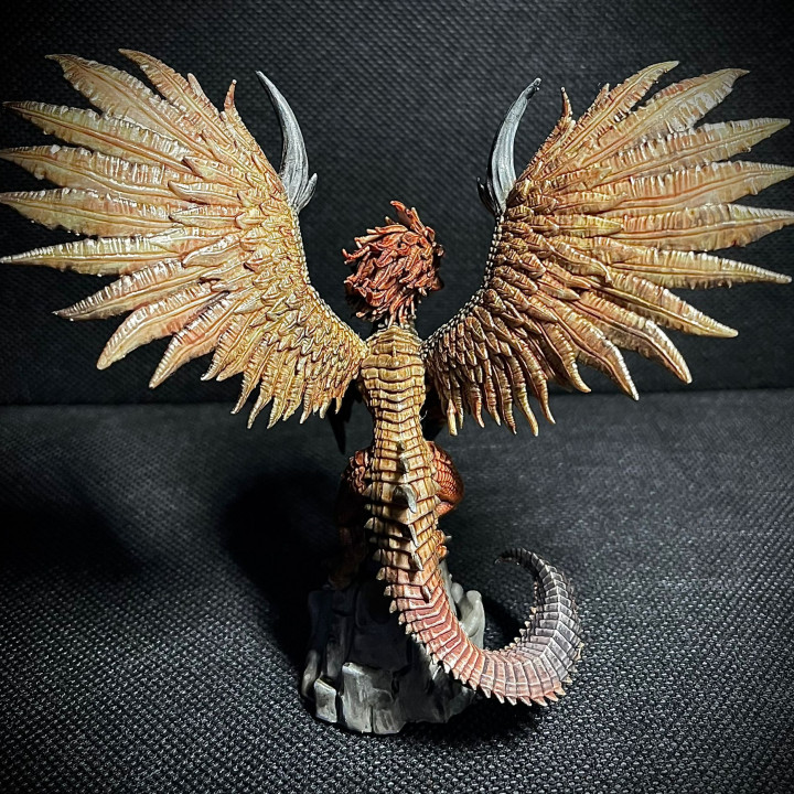 3D Print of Kukulkan Landed / Aztec Feathered Serpent / Quetzalcoatl ...