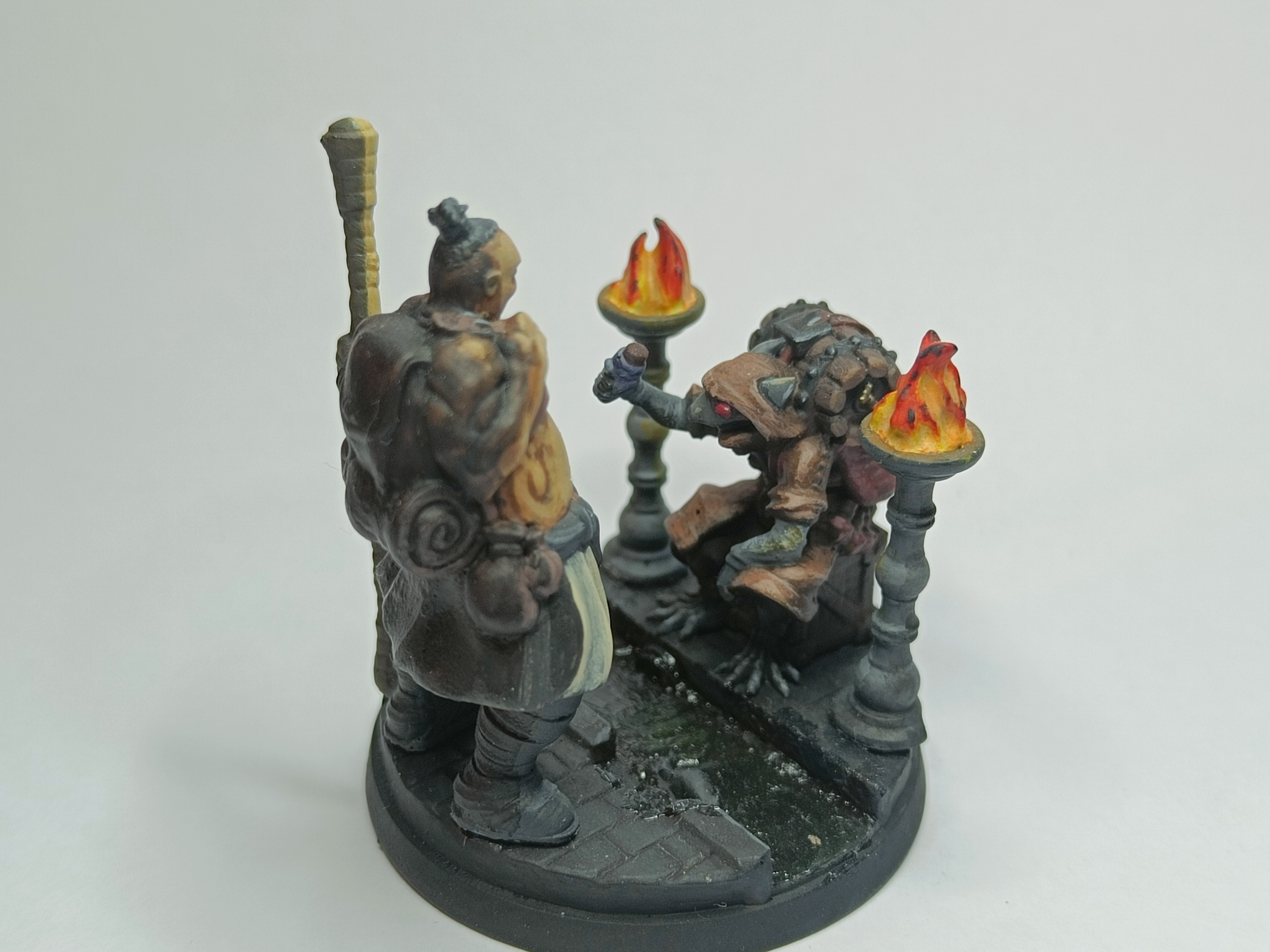 3D Printable Human Monk Adventurer by Alan