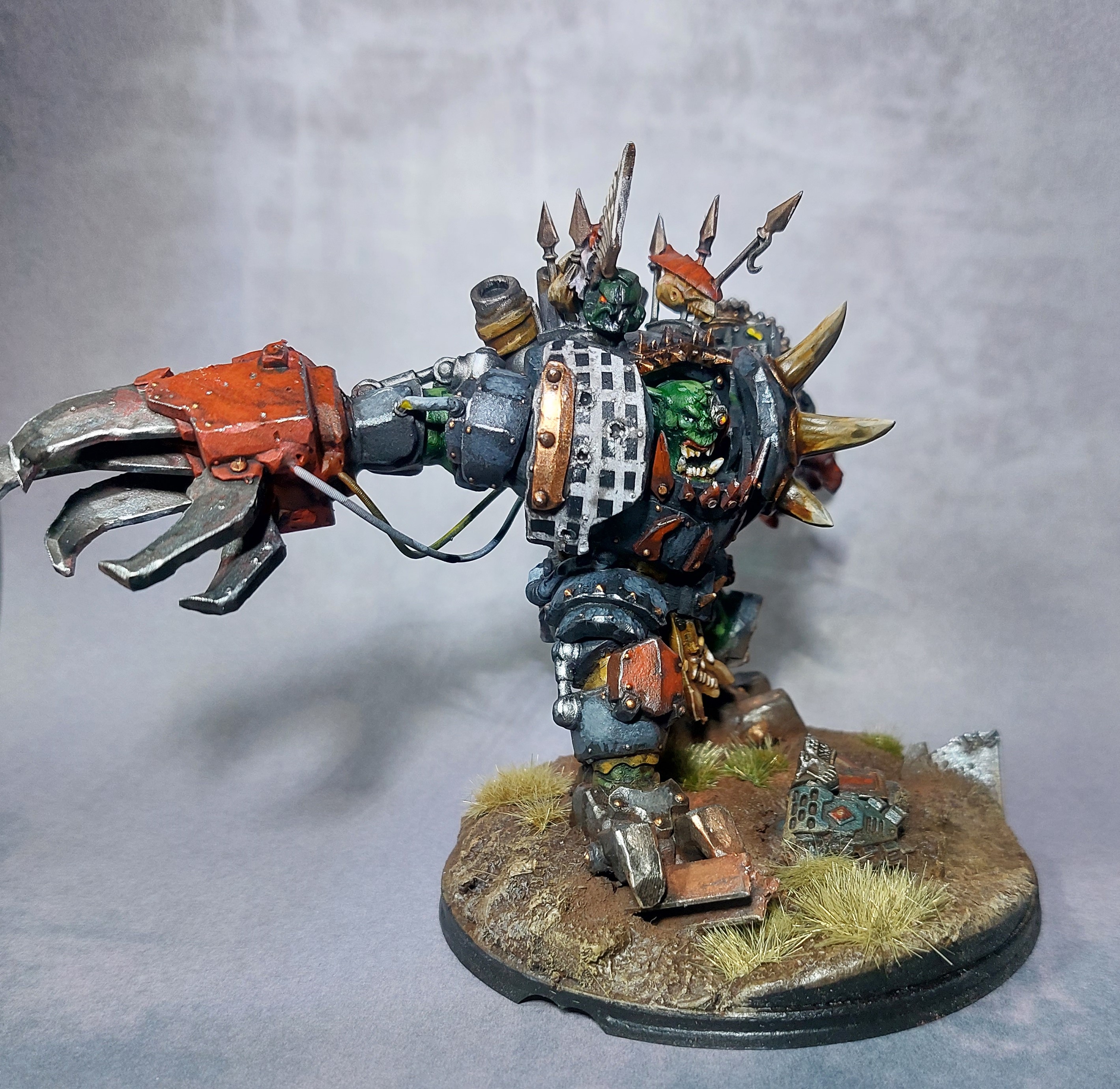 3D Printable Big Boss in Mecha Suit Armor by Blue Sky Minis