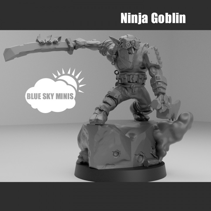 3D Printable Ninja Goblin by Blue Sky Minis
