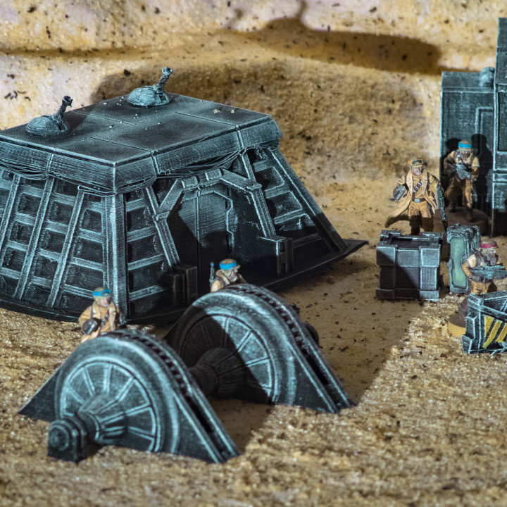 3D Printable Sci fi terrain Bundle by Crosslances
