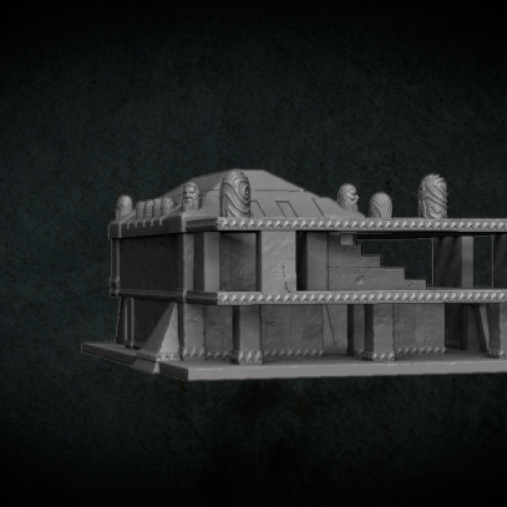 3D Printable Aztec Temple by Christopher Adam