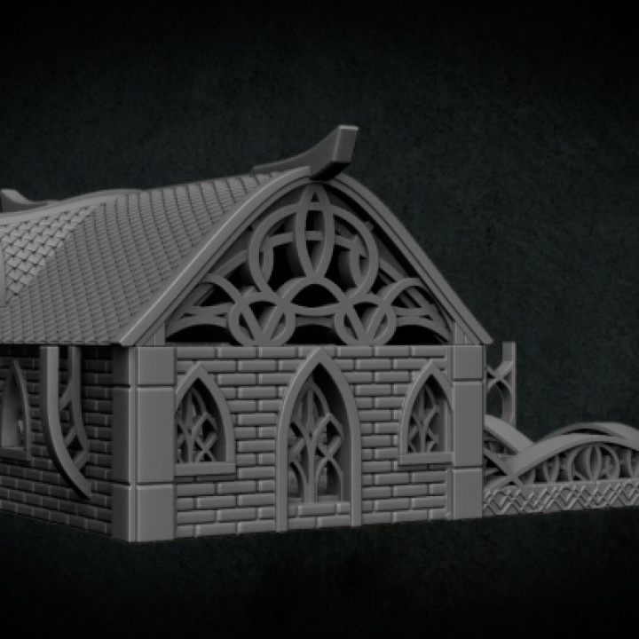 3D Printable High Elves Barracks by Christopher Adam