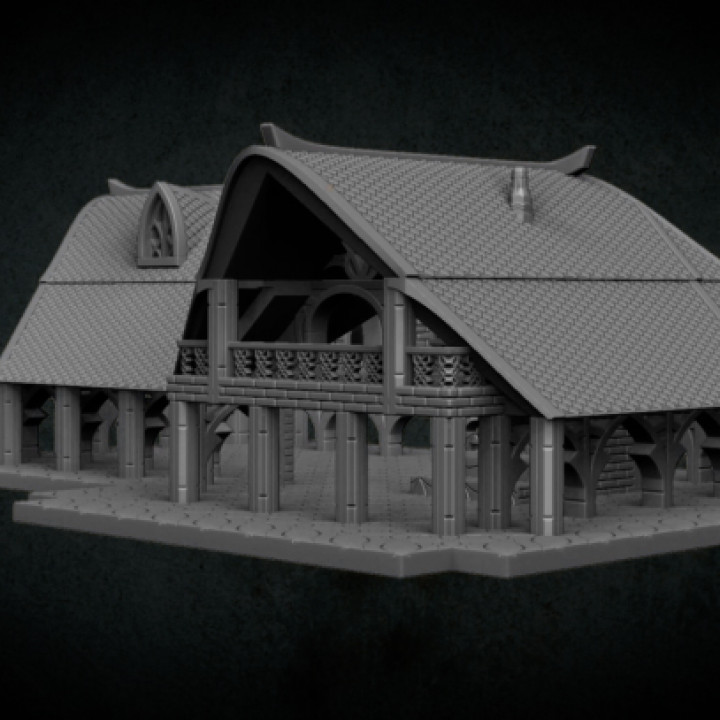 3D Printable High Elves House by Christopher Adam