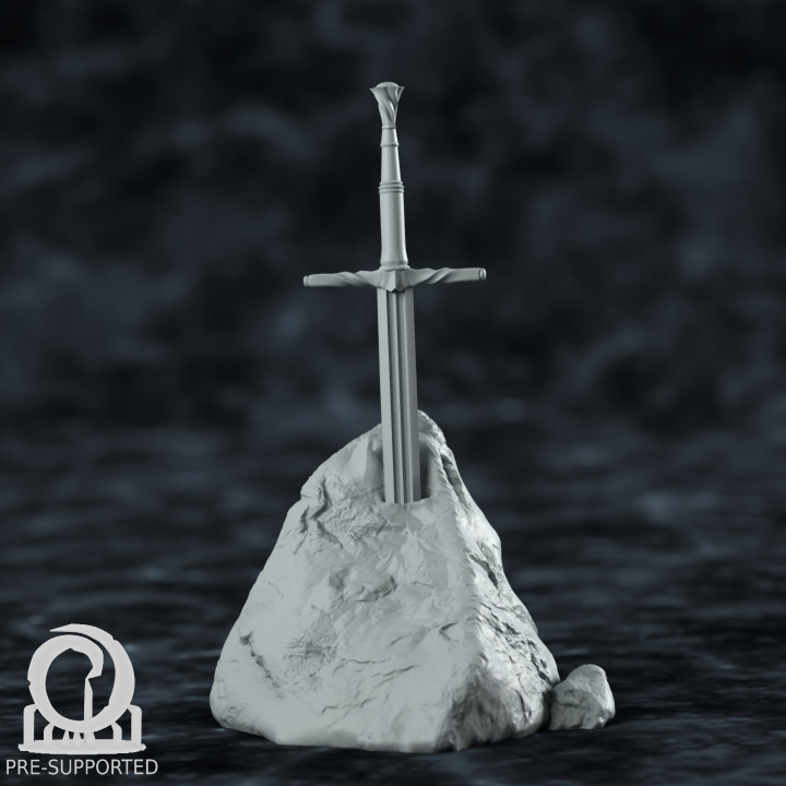 3D Printable The sword in the stone by Ogareg Miniatures