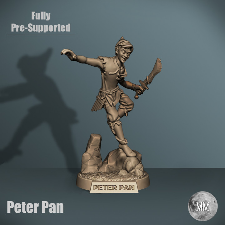 3D Printable Peter Pan by Moonlight Minis- Christine Van Patten
