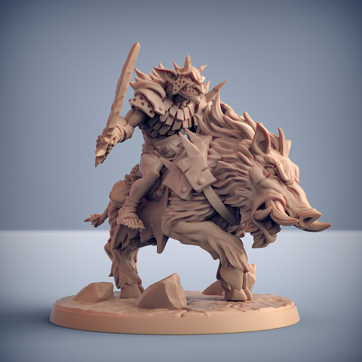 3D Printable Hobgoblin Razorbeast Riders - 3 Modular Units by Artisan Guild