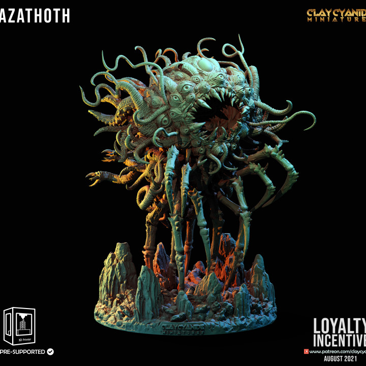 3D Printable Azathoth by Clay Cyanide Miniatures