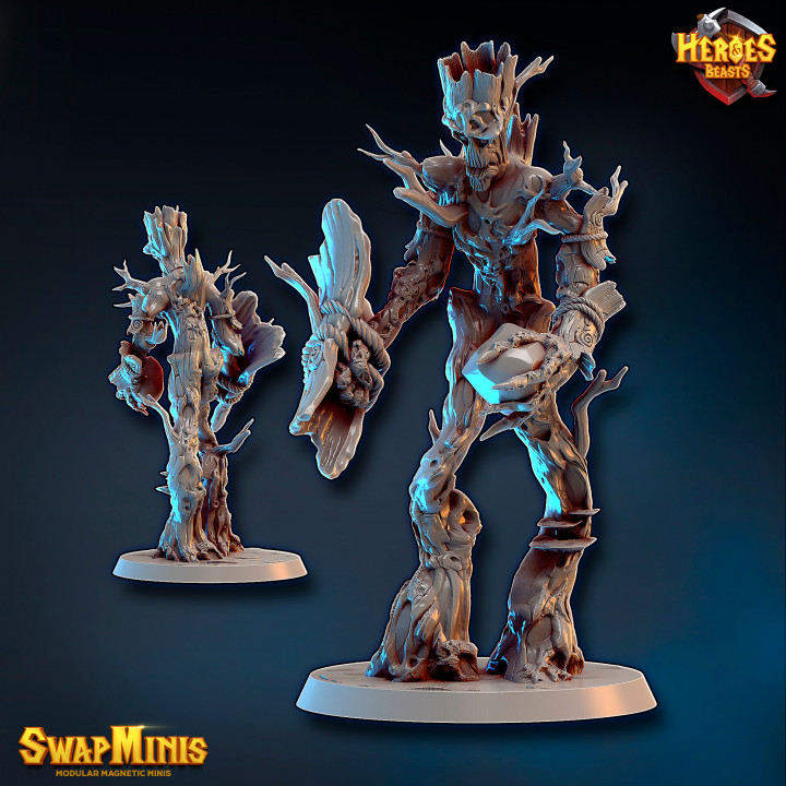 3D Printable Scrubwood - tree ent by Heroes and Beasts
