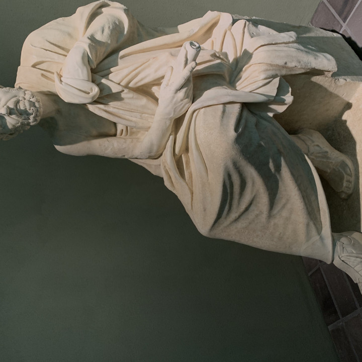 3D Printable Resting philosopher Chrysippus by Scan The World