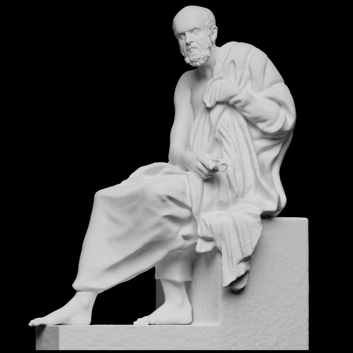 3D Printable Resting philosopher Chrysippus by Scan The World