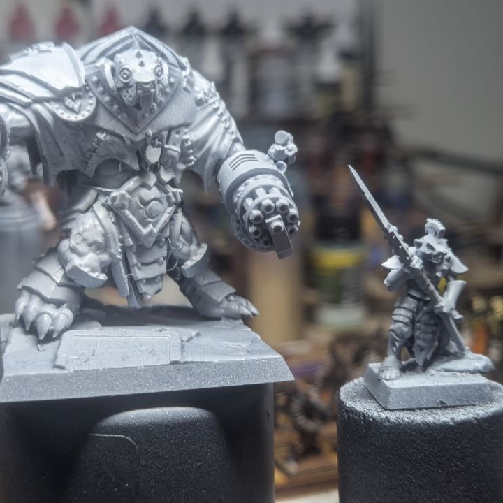 3D Print of Ratfolk Mutant Mech-Rats by Magarthryx