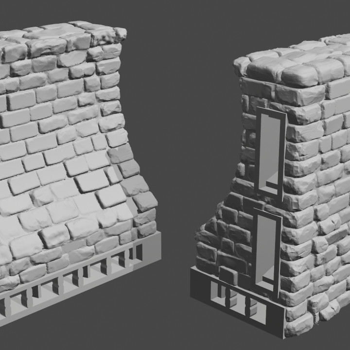 3D Printable OpenForge Sewer Walls by Devon Jones