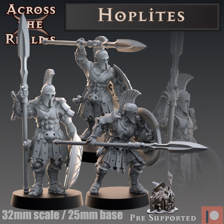 3D Printable Hoplites by Across the Realms