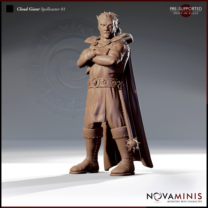 3D Printable Cloud Giant Spellcaster 01 by NOVAMINIS