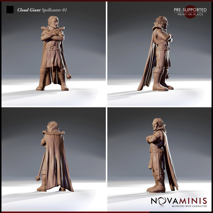 3D Printable Cloud Giant Spellcaster 01 by NOVAMINIS