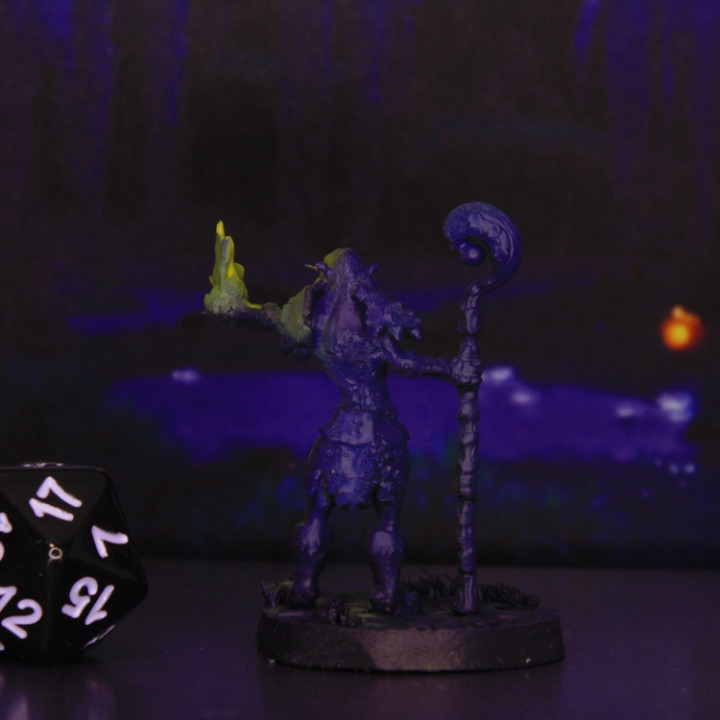 3D Printable Druid Night Elf female calm posed - 32mm scale printable ...