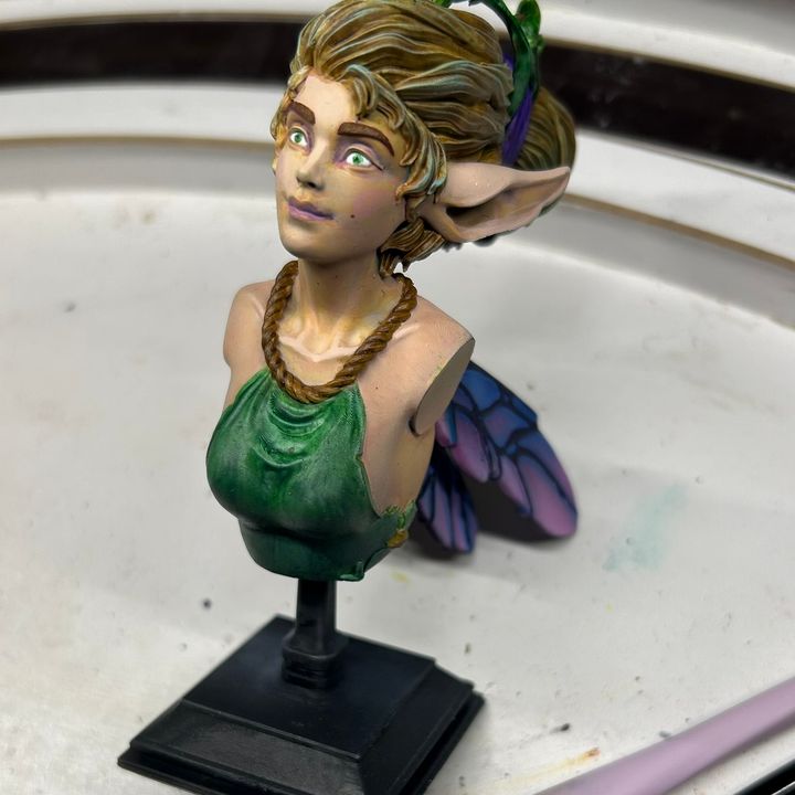 3D Print of Pixie bust pre-supported by carsten2