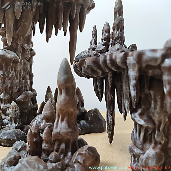 3D Printable Cave Decors by Stratation Design