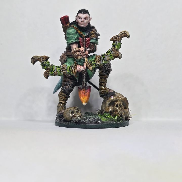 3D Print of (0040) Male human half orc elf tiefling ranger hunter with ...