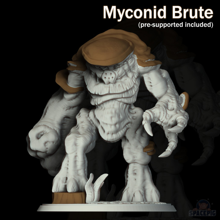 3D Printable Myconid Brute by Commander SpacePig