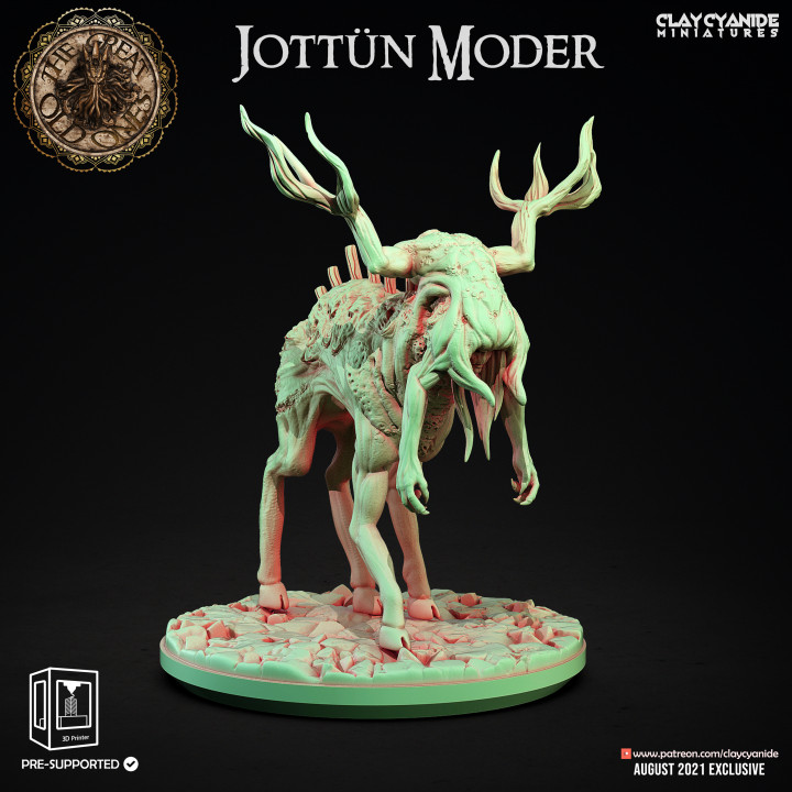 3D Printable The Jottün Moder by Clay Cyanide Miniatures