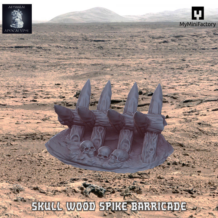 3D Printable Wooden Stakes Structure Bundle (Pre-Supported) by Admiral ...